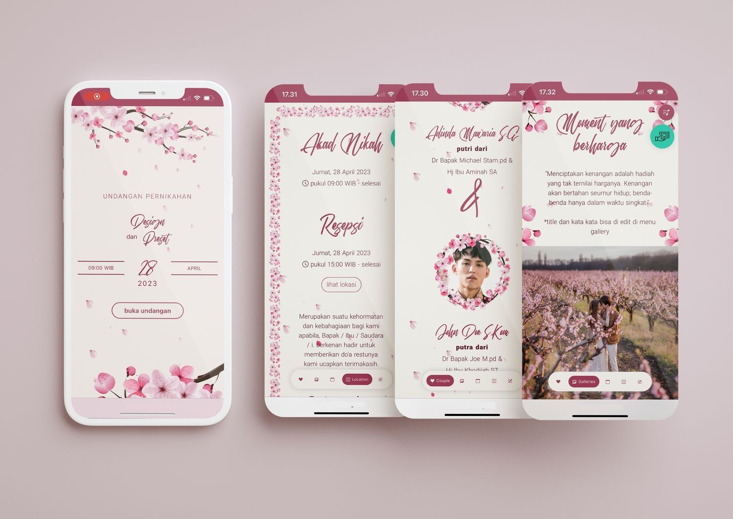 Preset Sakura in japan - Our Wedding Link