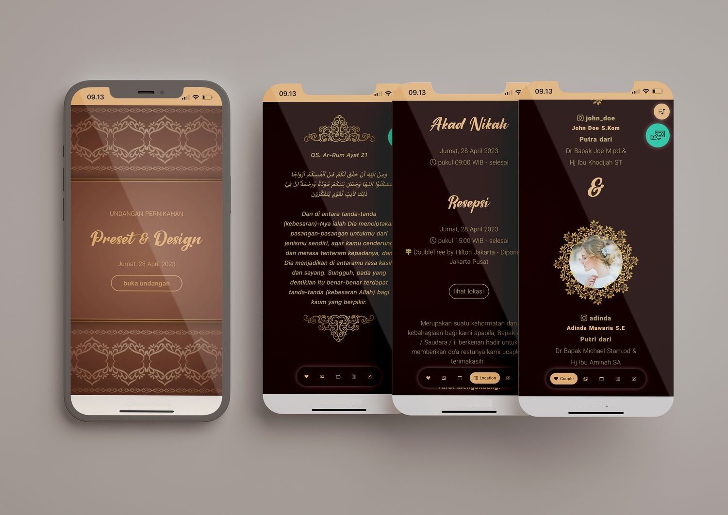 Preset traditional - Our Wedding Link